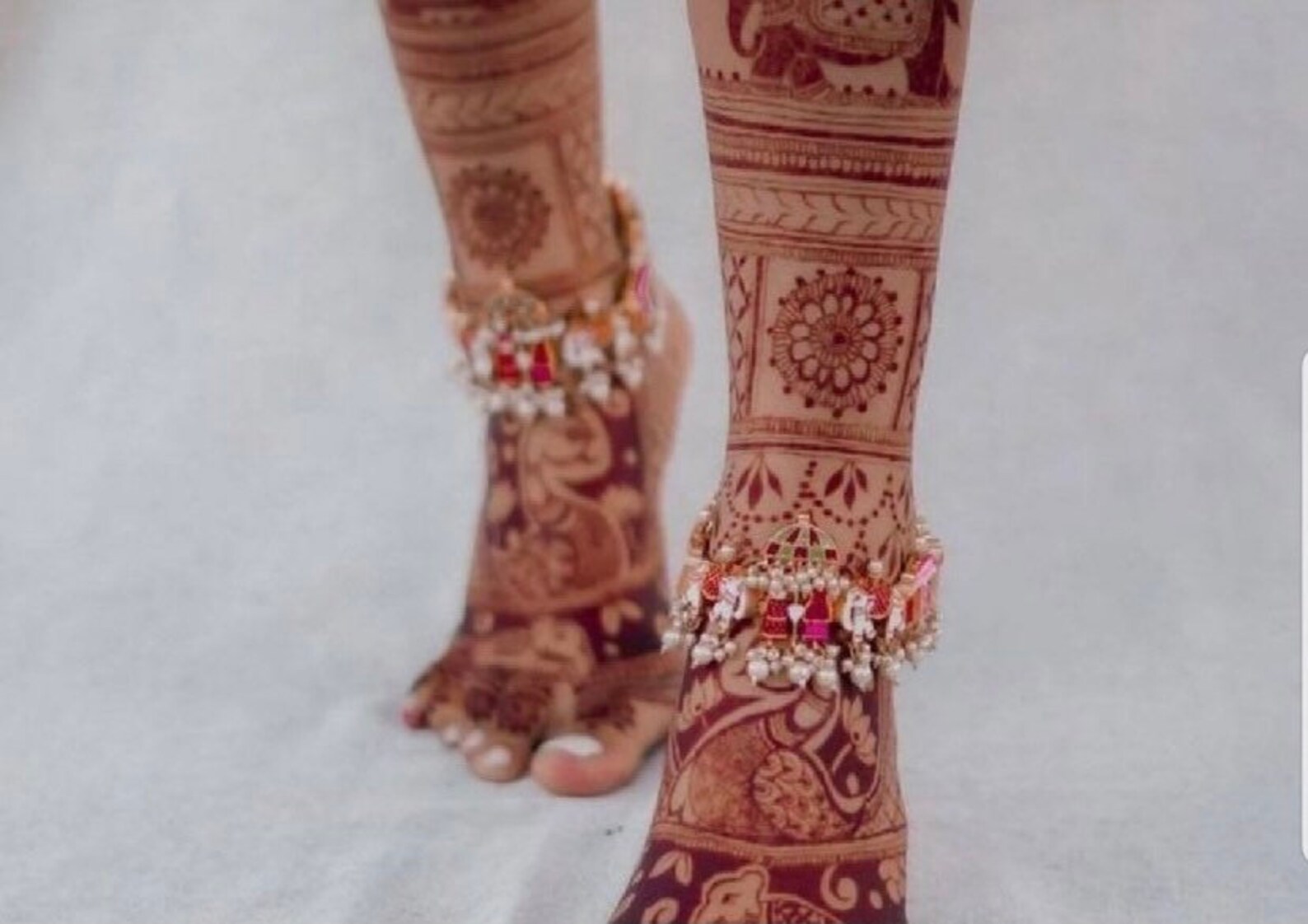 Meenakari Dholi Anklets Payal for Bride Doli Anklets | Etsy