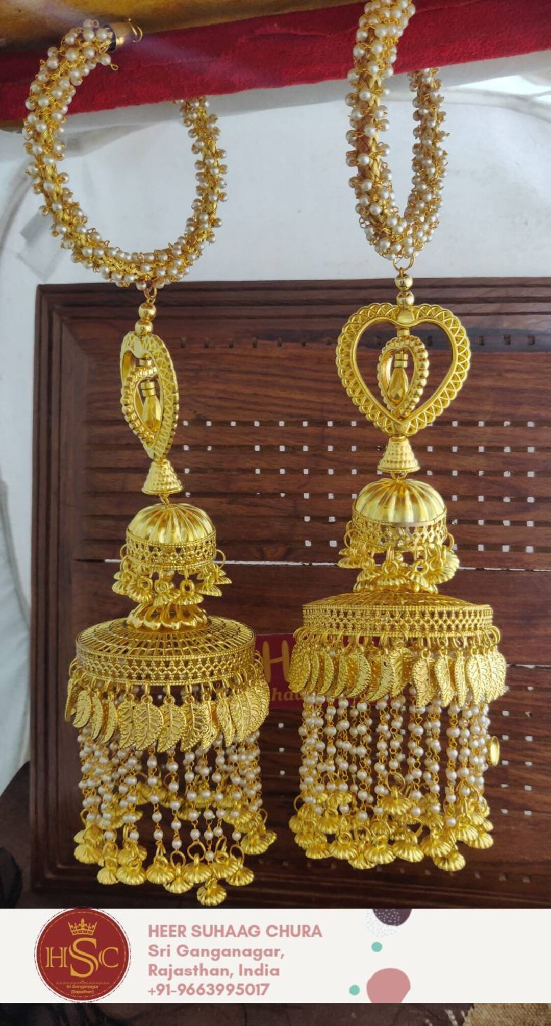 Golden Bridal Inspired Dulhan Kaleera Women Wedding Kalira Designer ...
