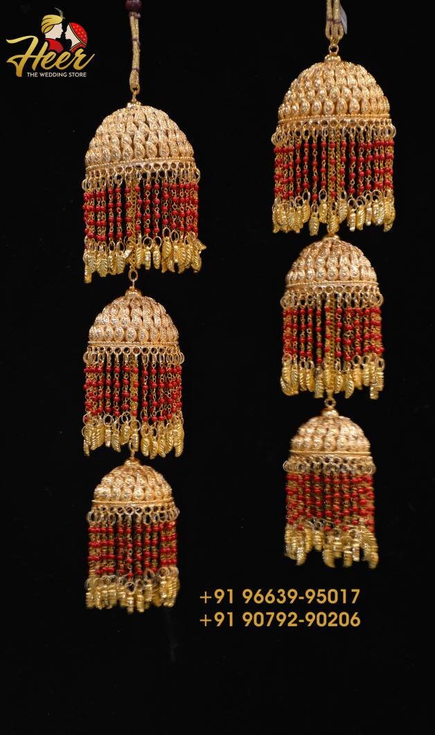 Designer Kaleere with Red Pearl Work Kaleera Kalira Punjabi | Etsy
