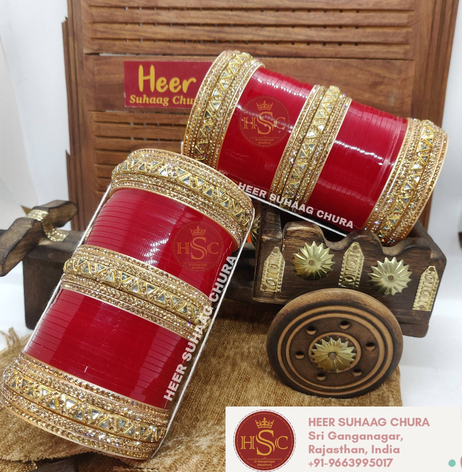Beautiful Punjabi Choora by Heer Suhaag Chura - Etsy