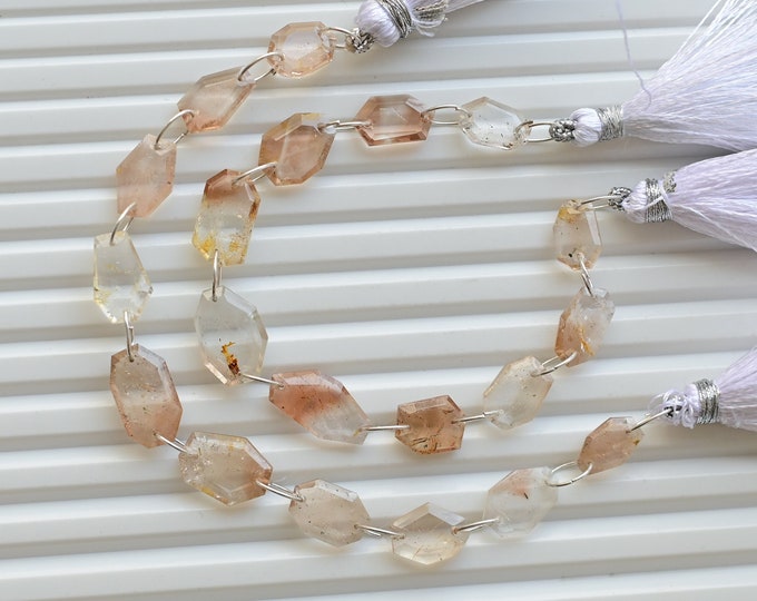 10 Pieces Imperial Topaz Geometrical Crown Cut Faceted Natural Gemstone ...