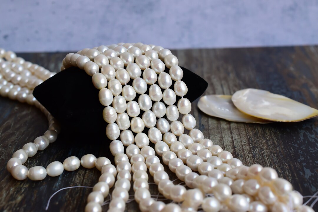 Natural Freshwater White Potato Pearl | 12.5x9x9 to 10x9x9 MM | Potato ...