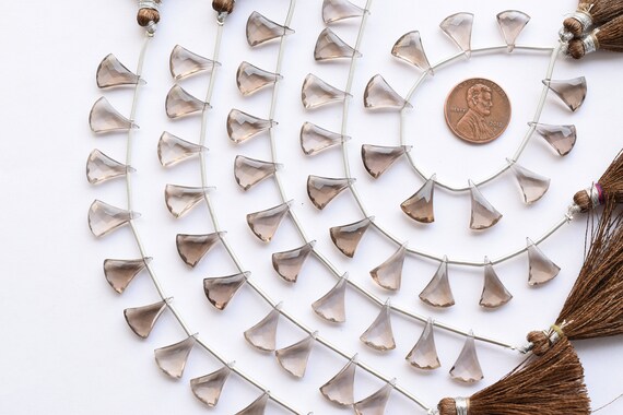 10 Pieces SMOKY QUARTZ FACETED Slanted Lozenge Shape Natural - Etsy