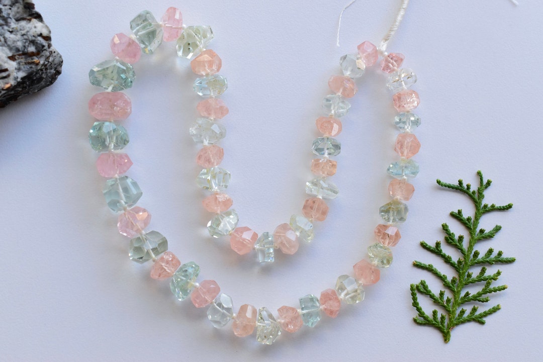 16 Inches Mix Beryl Faceted Tumble Cubes Beads Natural Gemstone ...