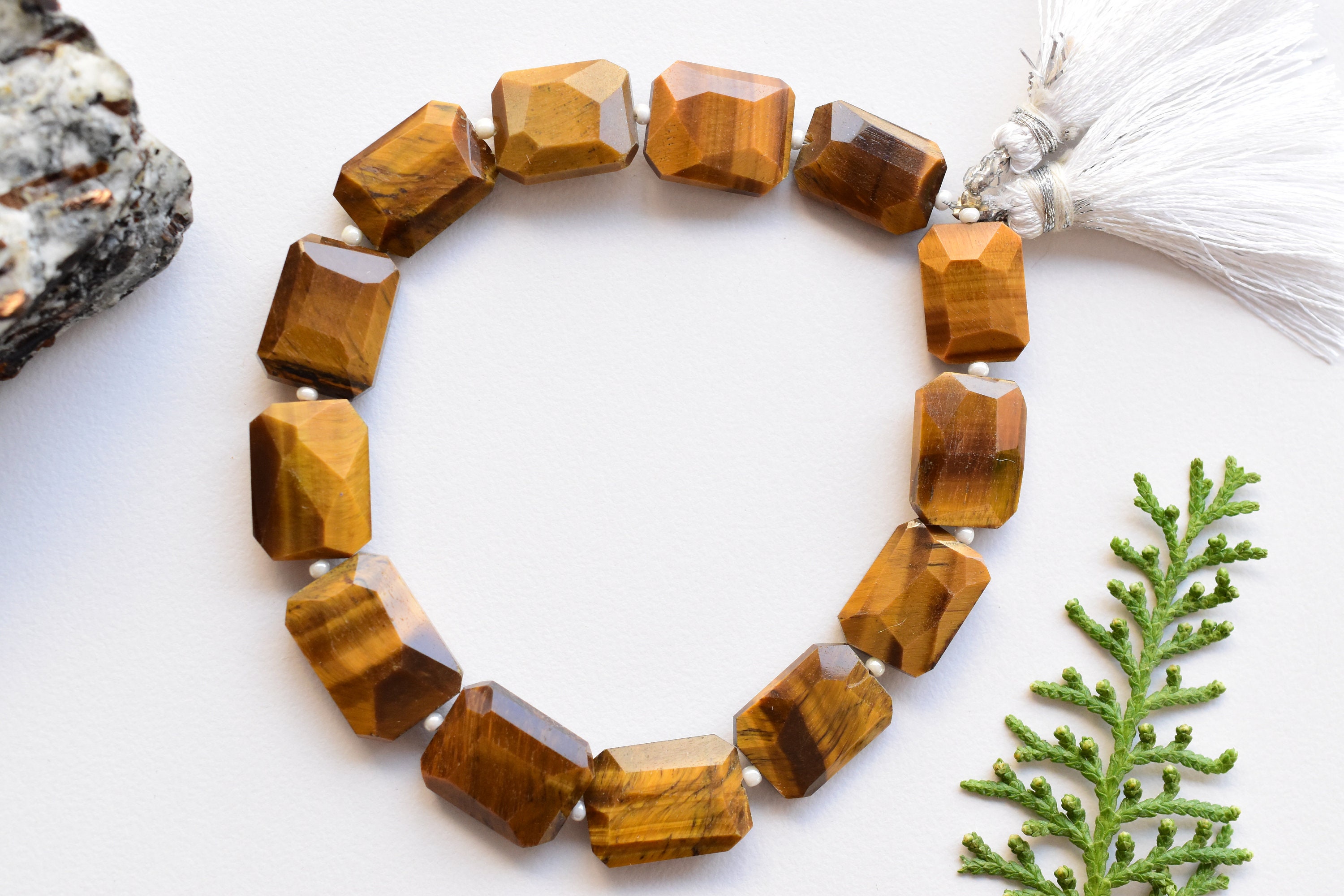 8 Inches BROWN TIGER EYE Octagon Uneven Shape Natural Gemstone - Etsy