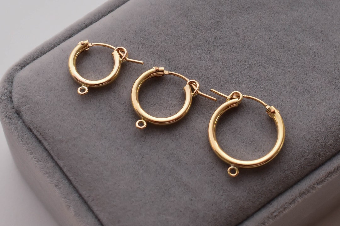 14k Gold Filled European Loop With Unsealed Jump Rings, 14kgf Eurowire ...