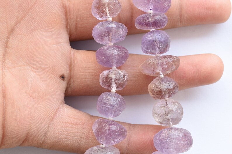 16 Inches Amethyst Textured Tumble Shape Natural Gemstone | Etsy