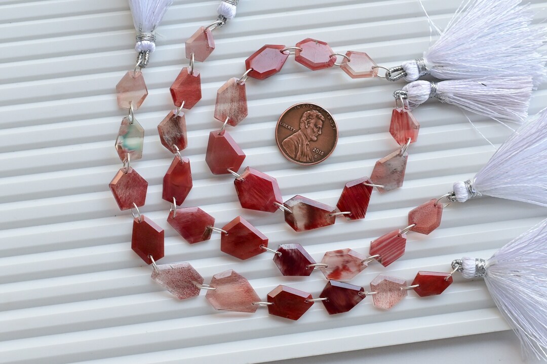 10 Pieces Andesine Geometrical Crown Cut Faceted Beads Natural Gemstone ...