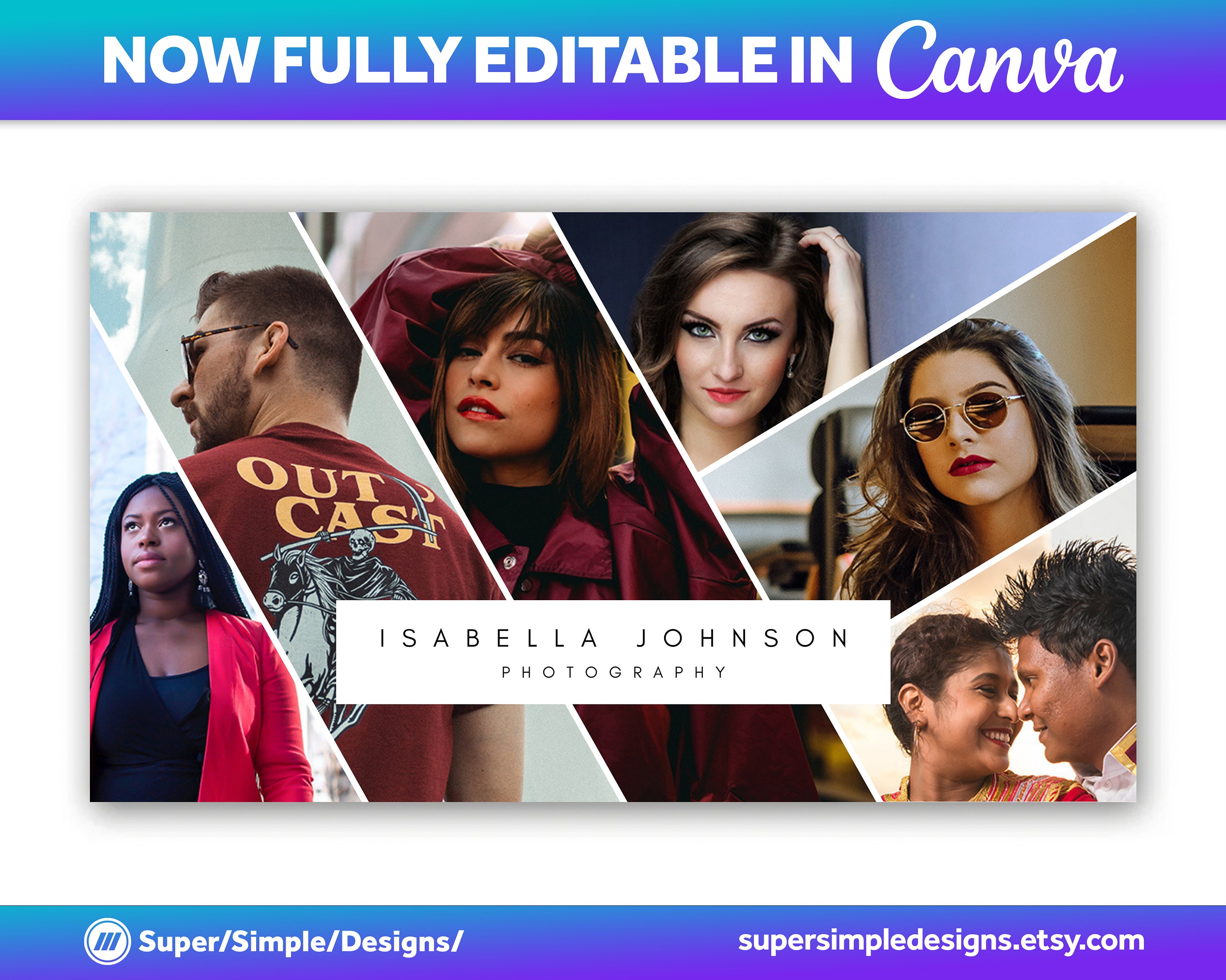 Canva Facebook Cover Photo Template for Photographers Desktop & Mobile ...