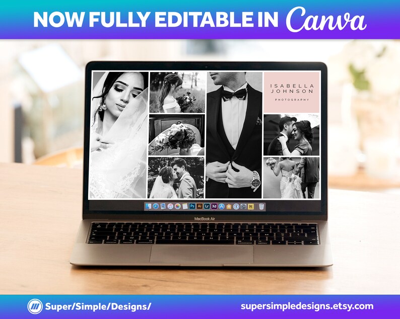 Canva Facebook Cover Photo Template for Photographers Desktop & Mobile ...