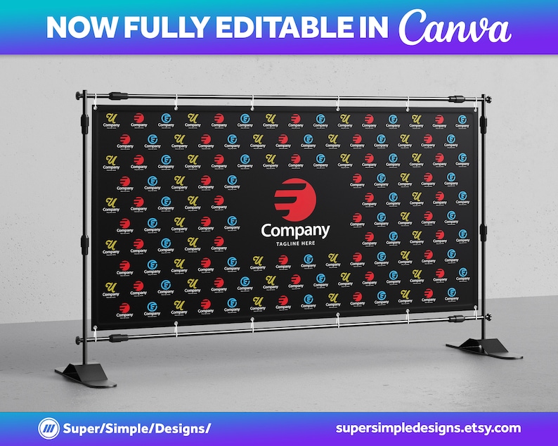 Canva Step and Repeat Backdrop Templates in 12 Designs & 10 Template ...