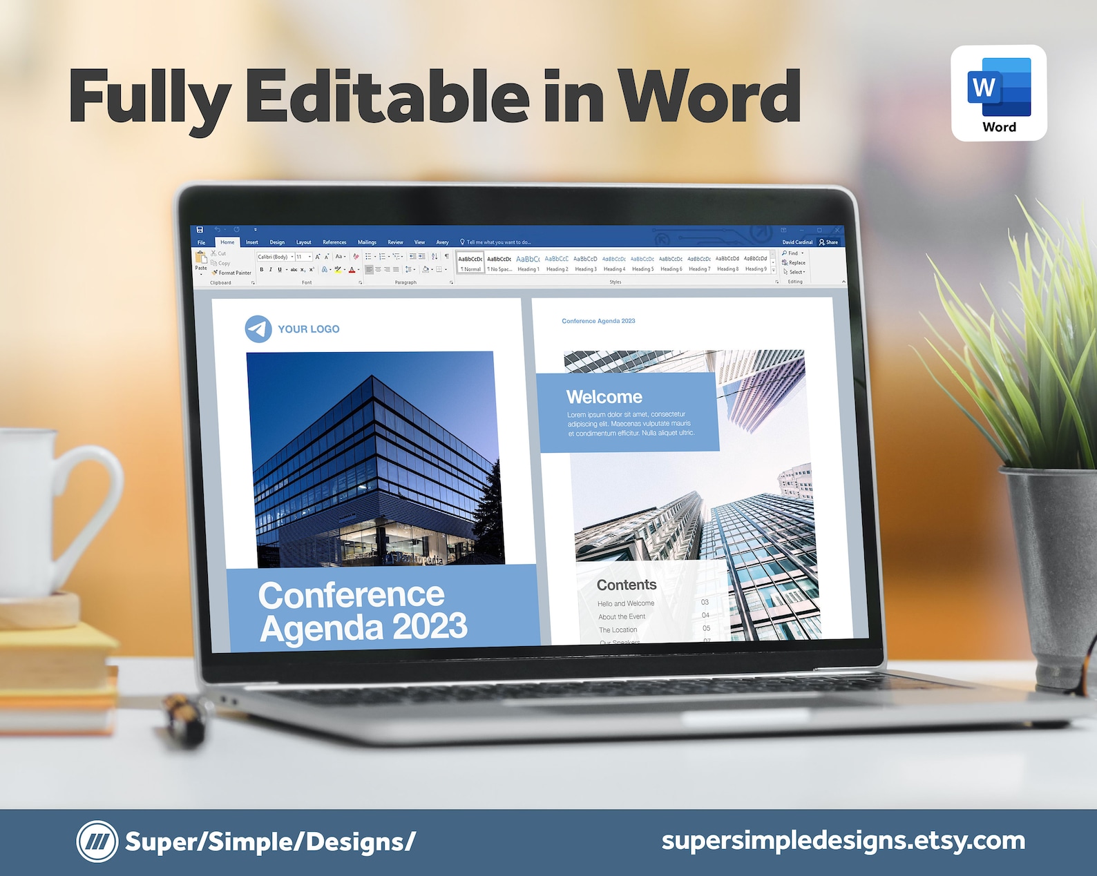 Conference Agenda Template for Pages, Word and Indesign | 24 Fully ...