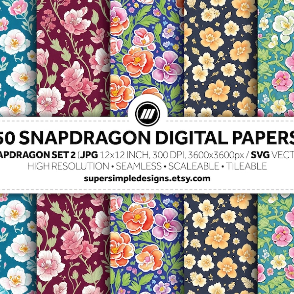 Snapdragon Svg - Etsy