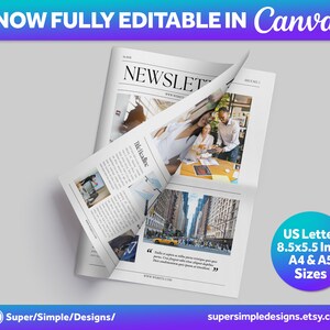 Canva Fold Out and Flyer Style Newsletter | Mix and Match Template ...