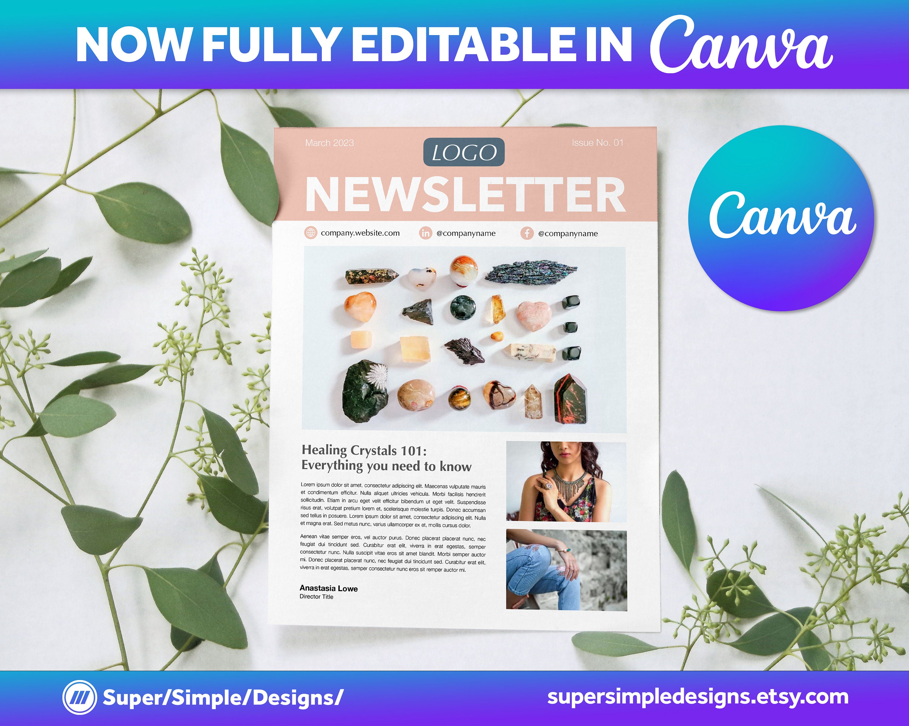 Sales Newsletter Mix and Match Template, Fully Editable in Canva, Pages ...