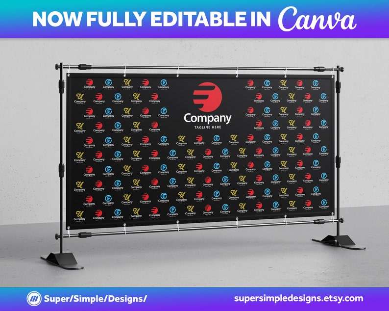 Canva Step and Repeat Backdrop Templates in 12 Designs & 10 Template ...