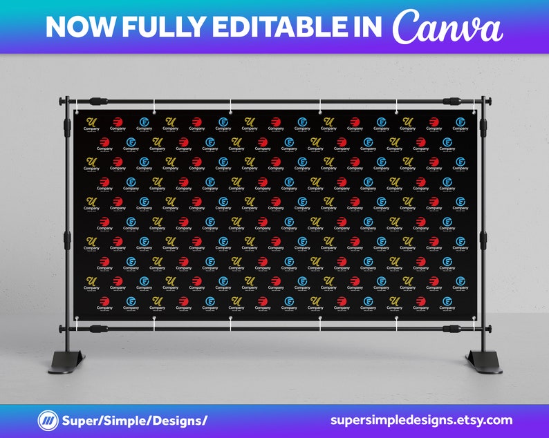 Canva Step and Repeat Backdrop Templates in 12 Designs & 10 Template ...