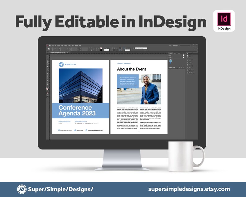 Conference Agenda Template for Pages, Word and Indesign | 24 Fully ...