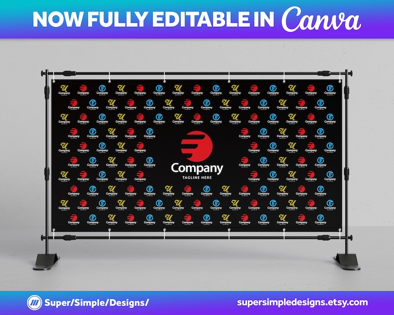 Canva Step and Repeat Backdrop Templates in 12 Designs & 10 Template ...