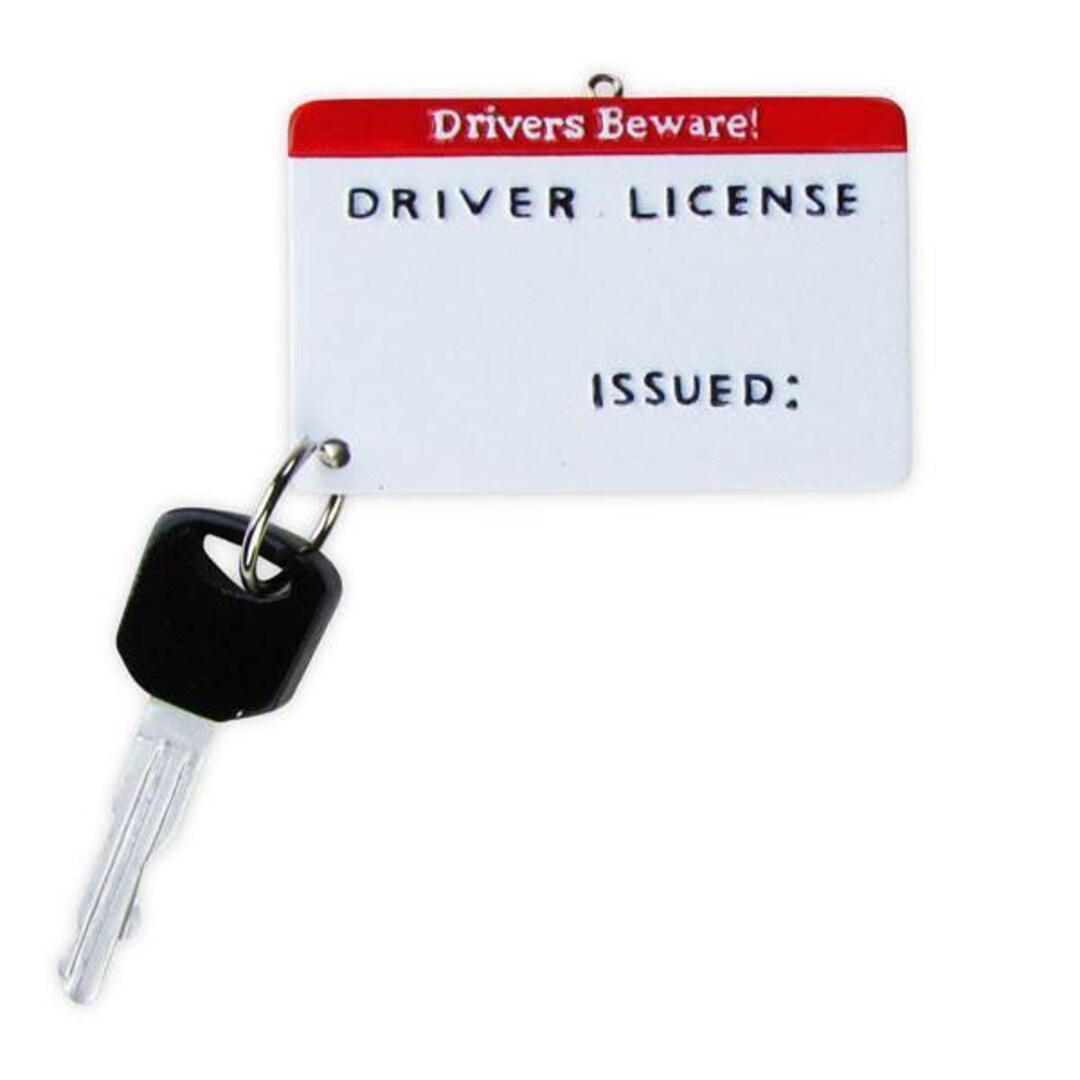 Driver's License Ornament Custom Handwriting Ornament - Etsy