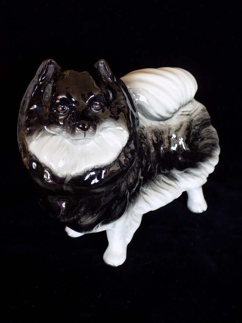 COOPERCRAFT POMERANIAN DOG Figurine.vintage Ceramic Large - Etsy