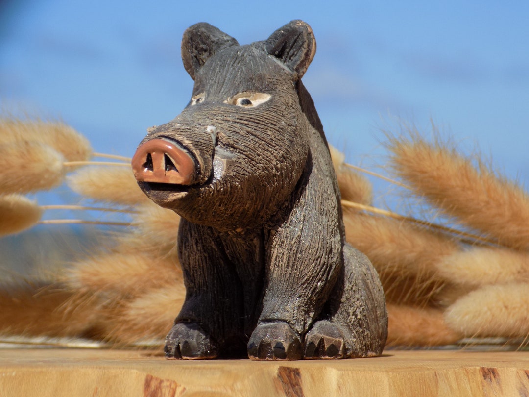 VINTAGE ARTESANIA RINCONADA Hand Made in Uruguay Ceramic Wild Boar ...