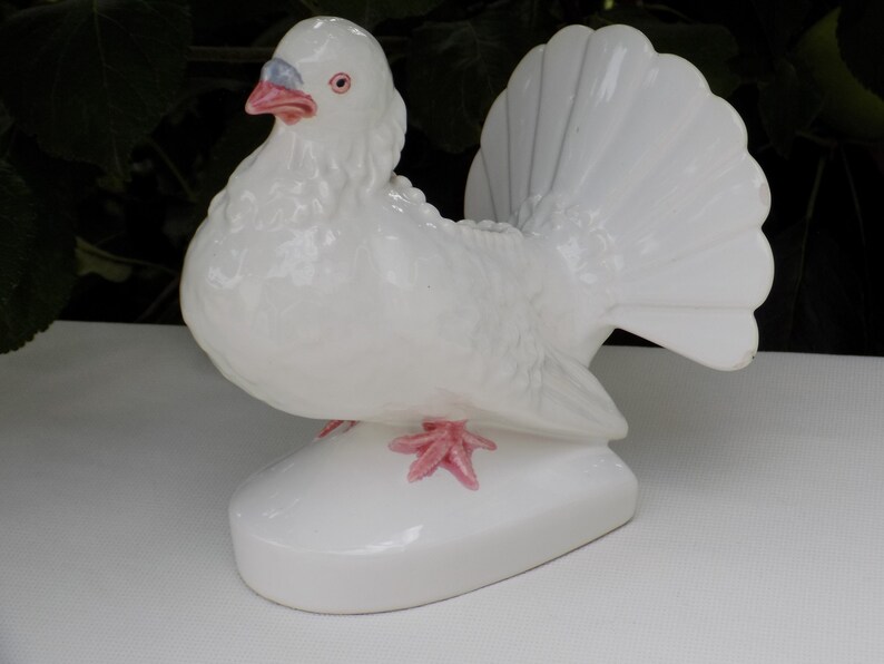 VINTAGE CERAMIC PIGEON With Storage Place.vintage White Dove - Etsy