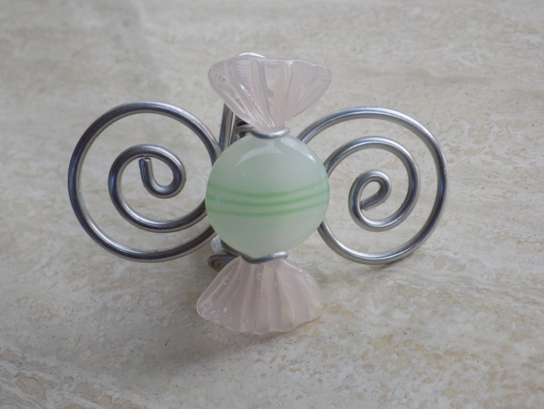 GLASS CANDY NAPKIN Holders.vintage Dary Rees.glass Candy | Etsy