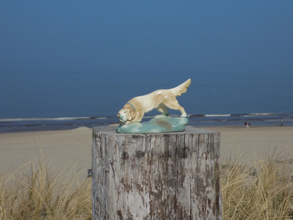 KK 1888 CERAMIC DOG Figurine.Art Deco English Setter.Viennese | Etsy