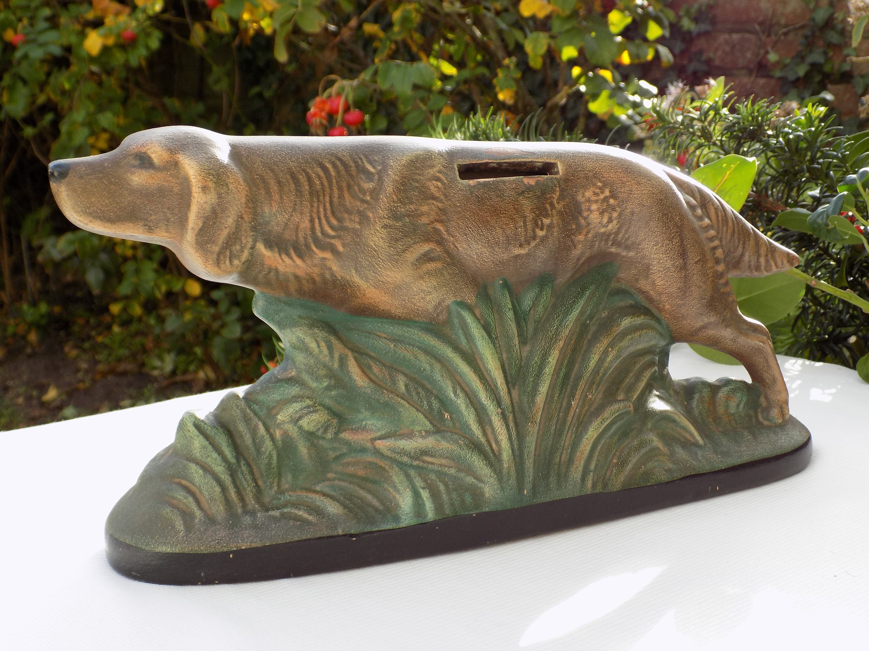 IRISH SETTER CERAMIC Art Deco Piggy Bank.Red Irish Setter | Etsy