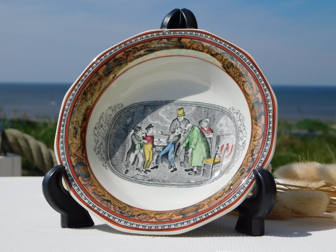 ADAMS ENGLISH IRONSTONE Charles Dickens Series 14.5cm Bowl.oliver's ...