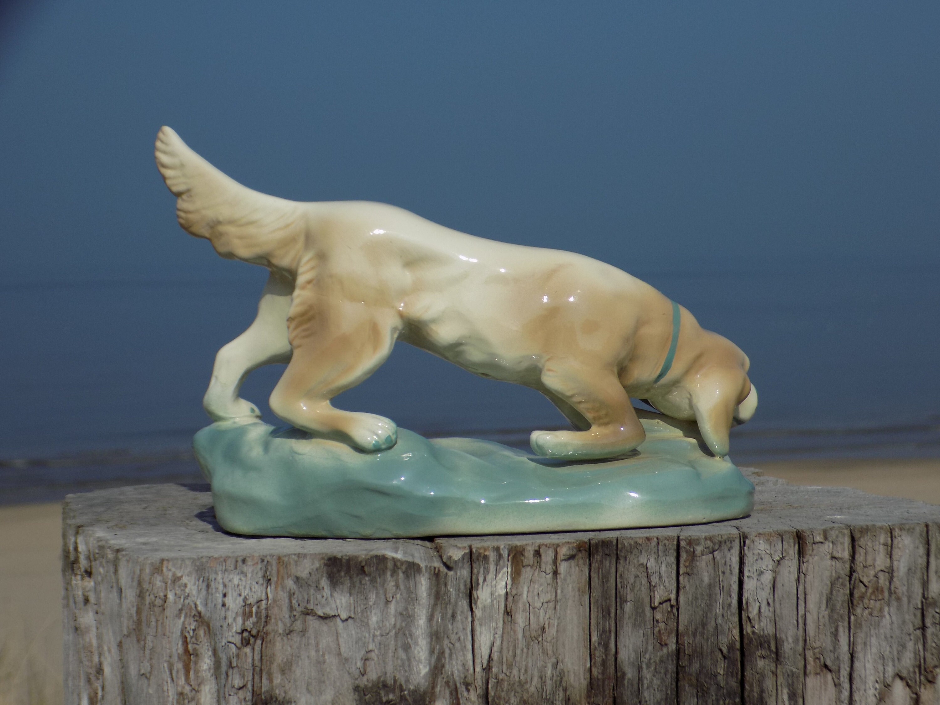 KK 1888 CERAMIC DOG Figurine.Art Deco English Setter.Viennese | Etsy