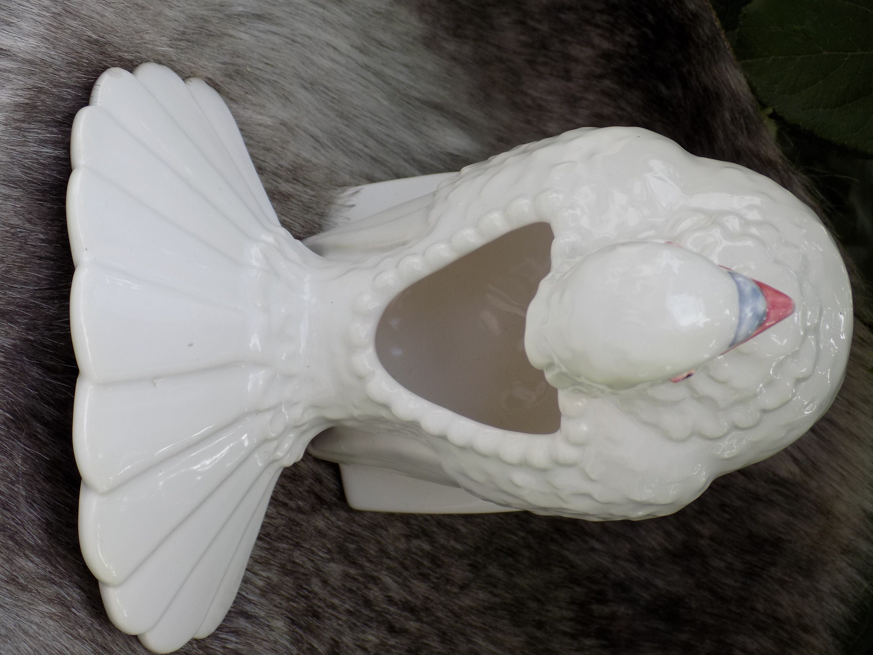 VINTAGE CERAMIC PIGEON With Storage Place.vintage White Dove | Etsy