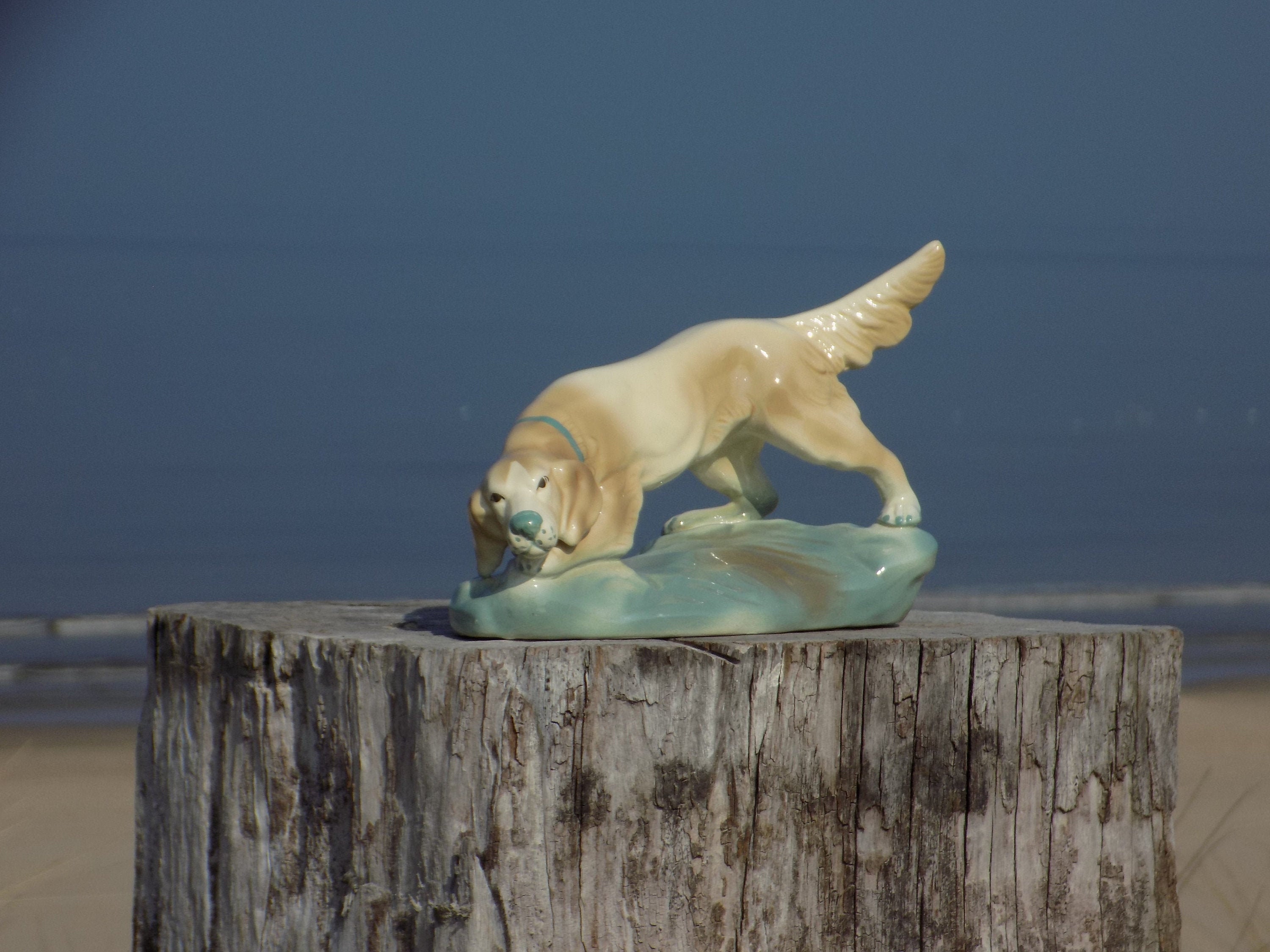 KK 1888 CERAMIC DOG Figurine.Art Deco English Setter.Viennese | Etsy