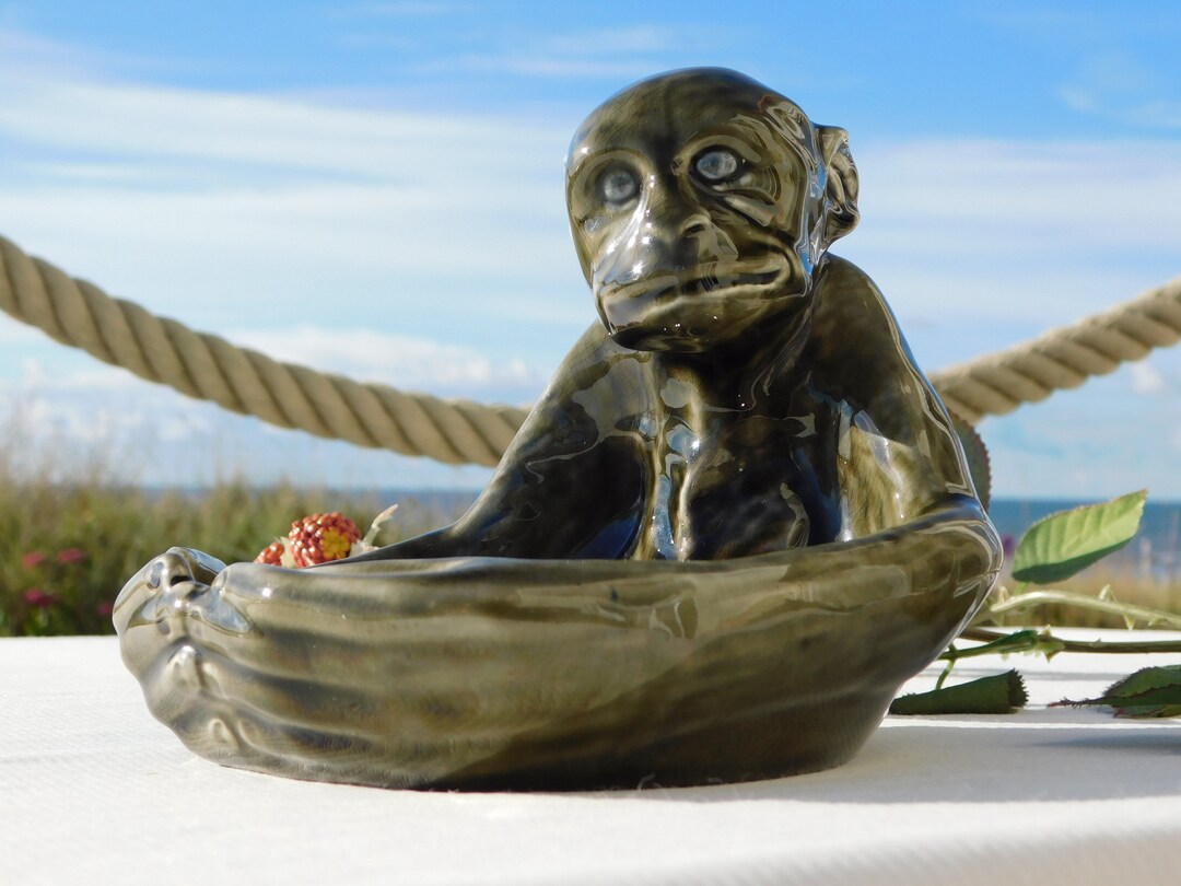 RORSTRAND MONKEY Figurine.alf Wallander 1910 Design.antique Ceramic ...