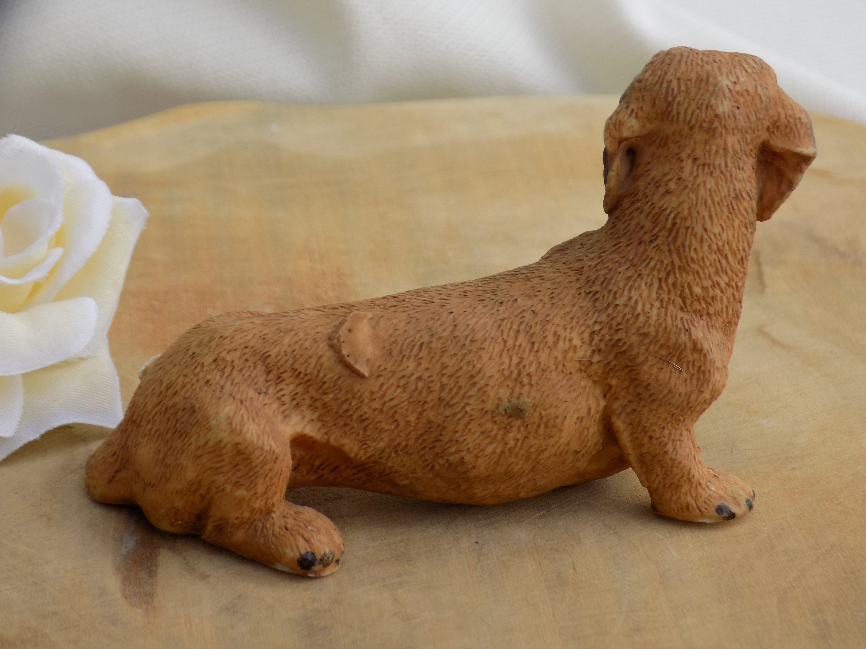 VINTAGE POLYRESIN DACHSHUND Dog Figurine.Collectable Dog | Etsy