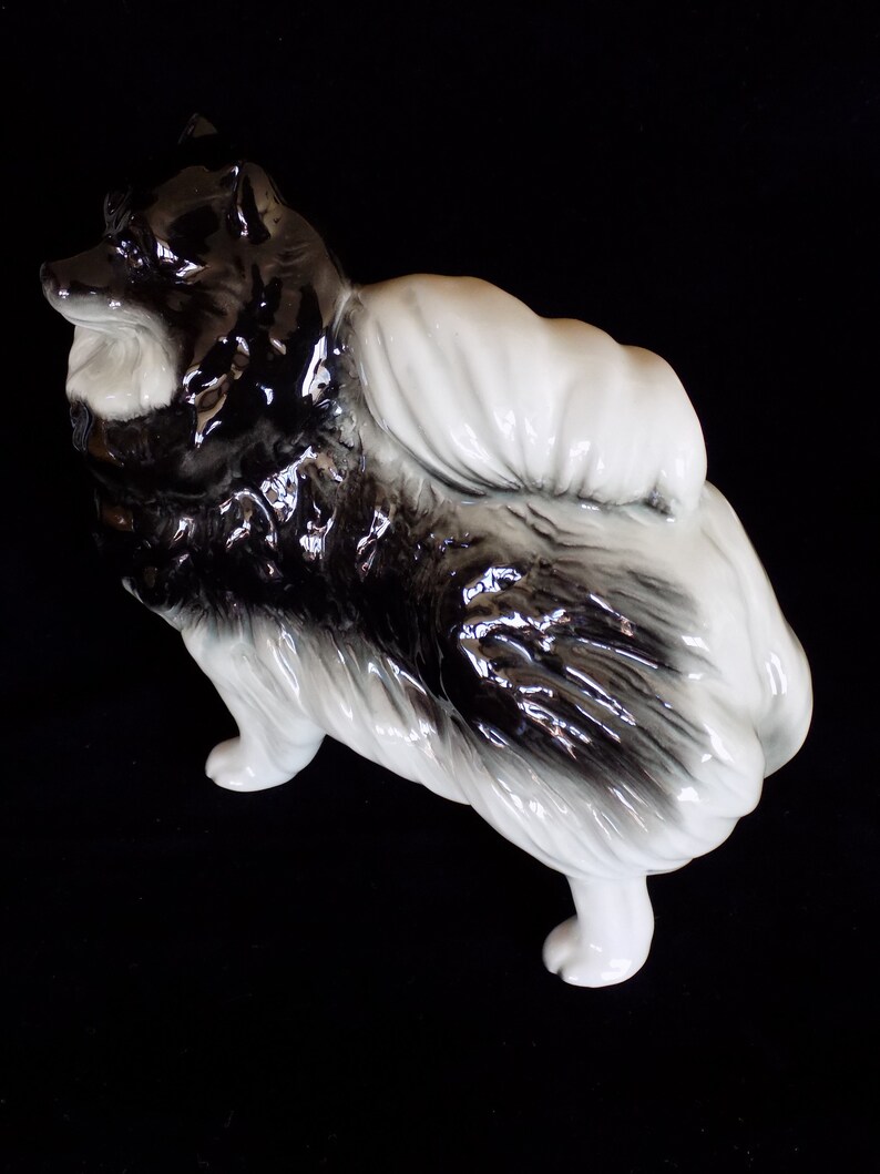 COOPERCRAFT POMERANIAN DOG Figurine.vintage Ceramic Large - Etsy