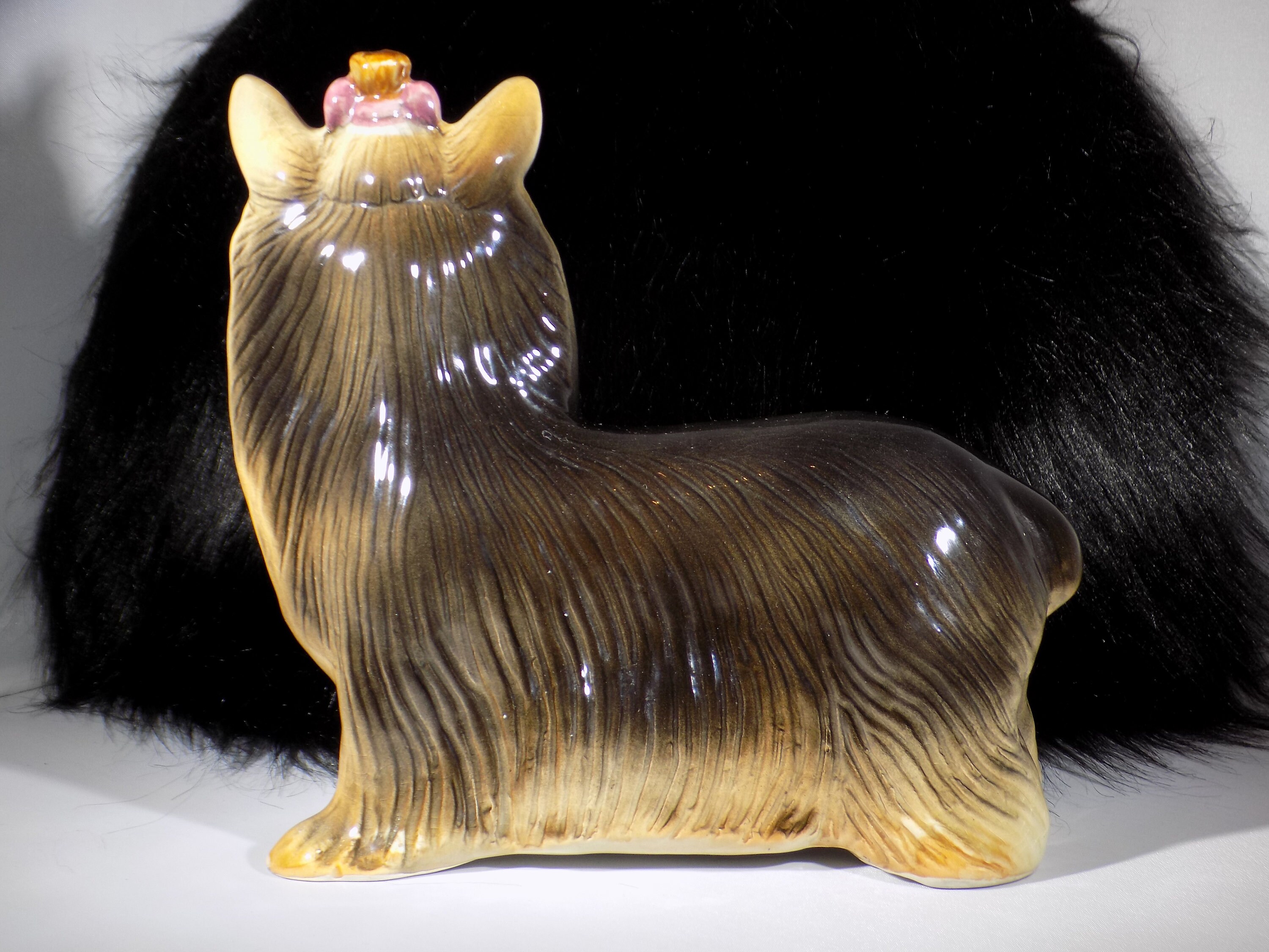 VINTAGE CERAMIC YORKSHIRE Terrier Figurine.Vintage | Etsy