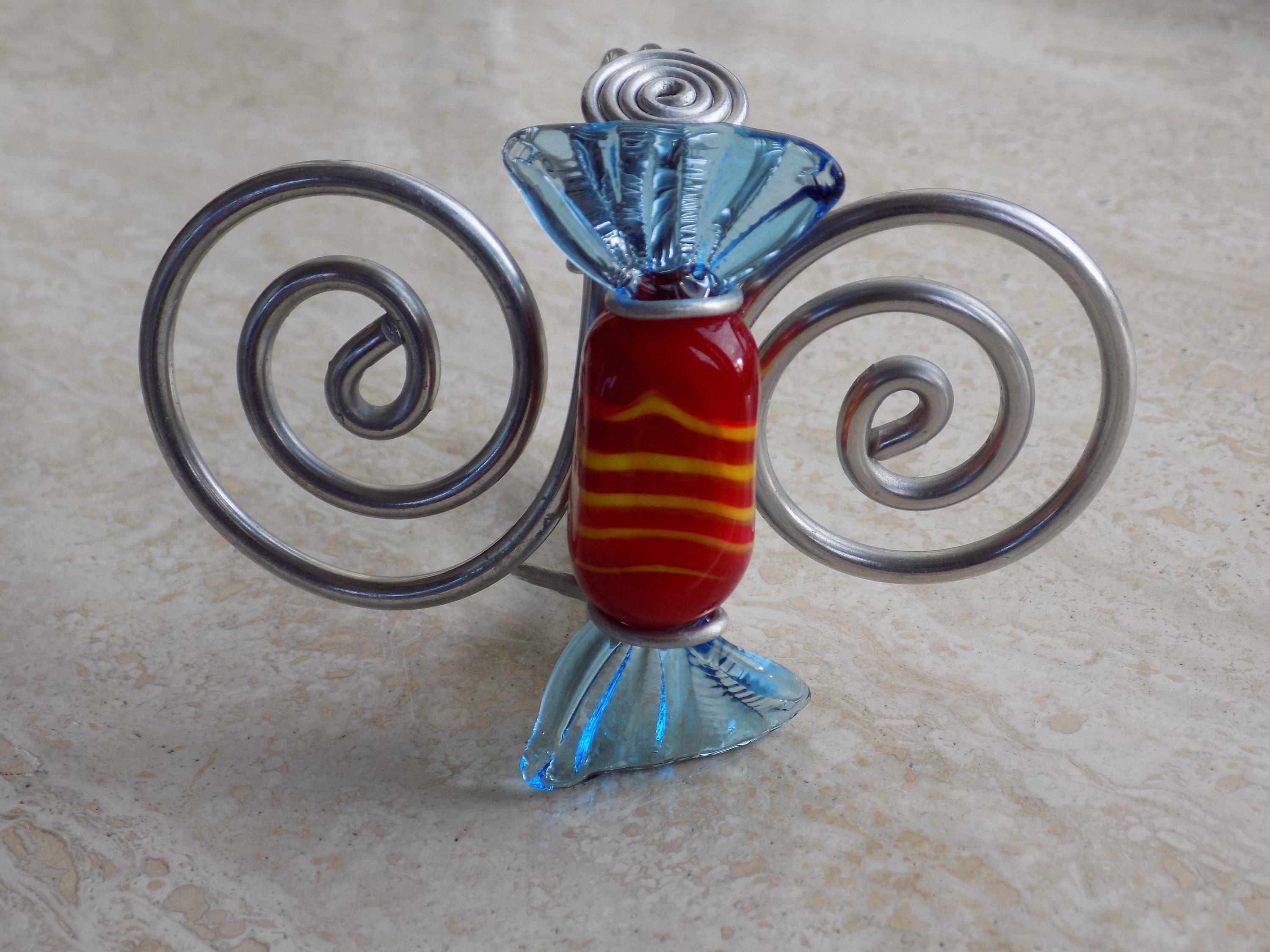 GLASS CANDY NAPKIN Holders.vintage Dary Rees.glass Candy | Etsy