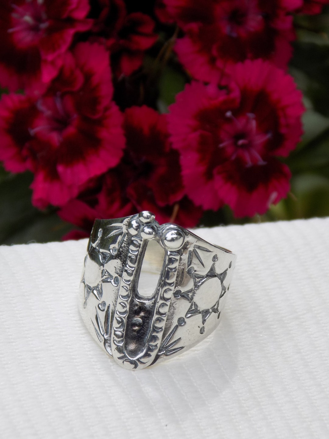 925 STERLING SILVER SUN Symbol Ring.vintage 925 Silver Fantasy Ring ...