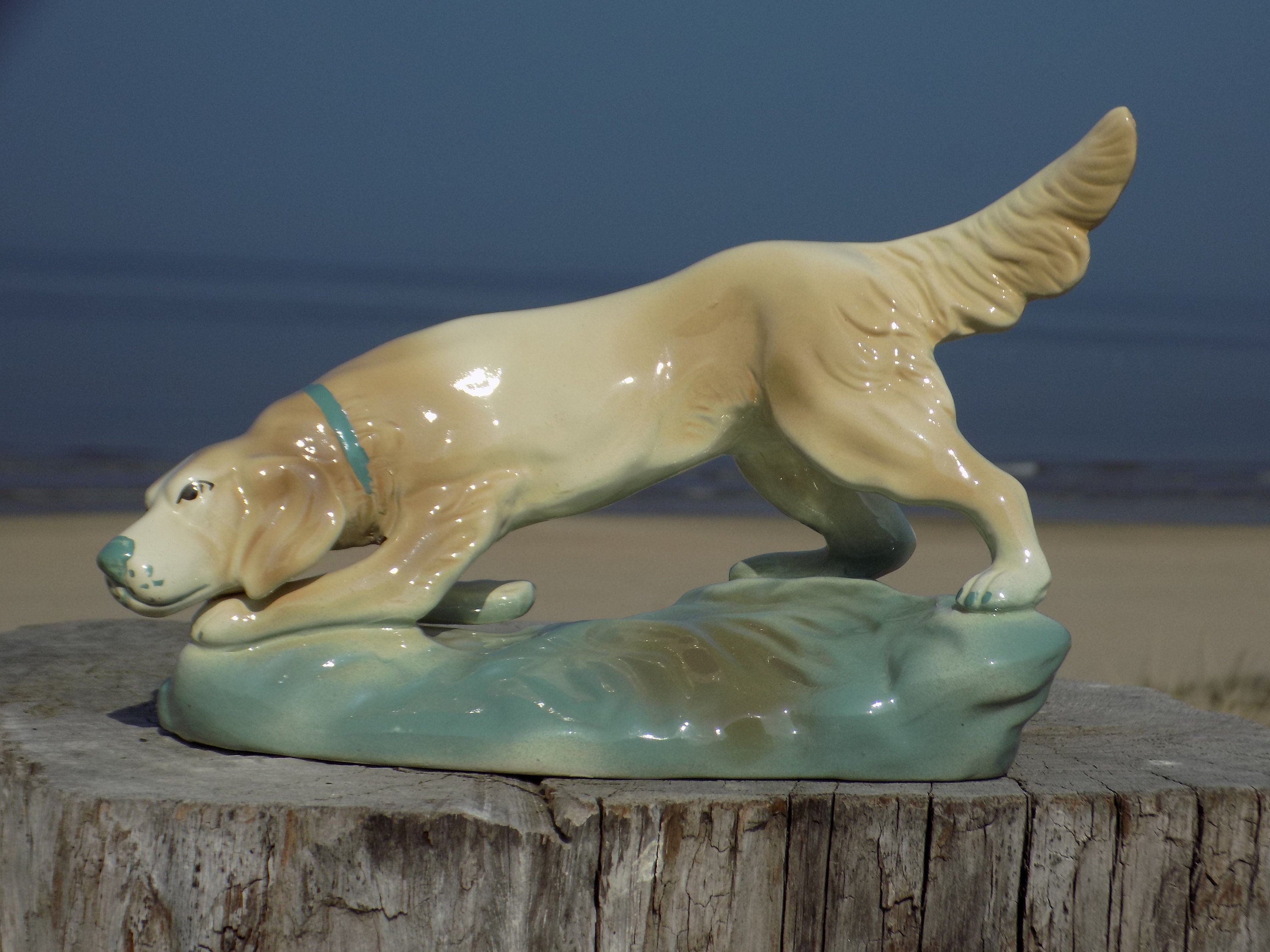 KK 1888 CERAMIC DOG Figurine.Art Deco English Setter.Viennese | Etsy