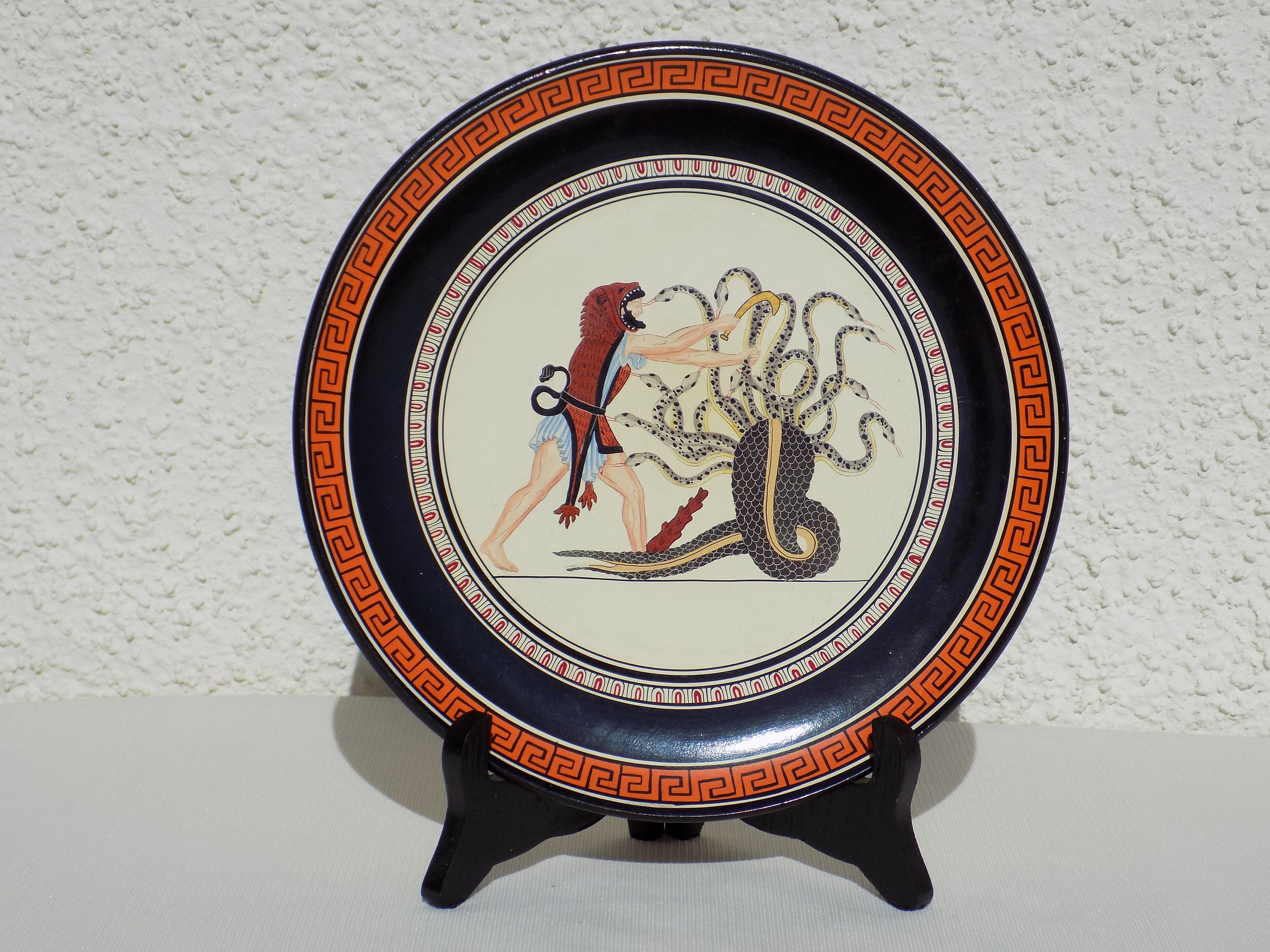 HERAKLES KILLING LERNAIA Hydra.ancient Greek Art Pottery Wall - Etsy ...