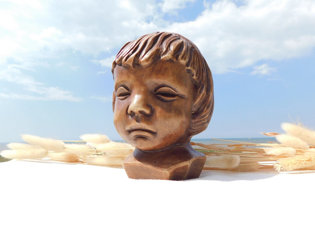 241.AP.CHILD'S HEAD by the Van Paridon Brothers.dutch Paridur Plaster ...