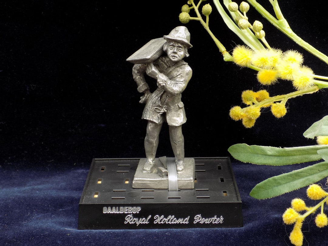 HODMAN. ROYAL HOLLAND Pewter Daalderop Hodman Figurine Mint in Box ...