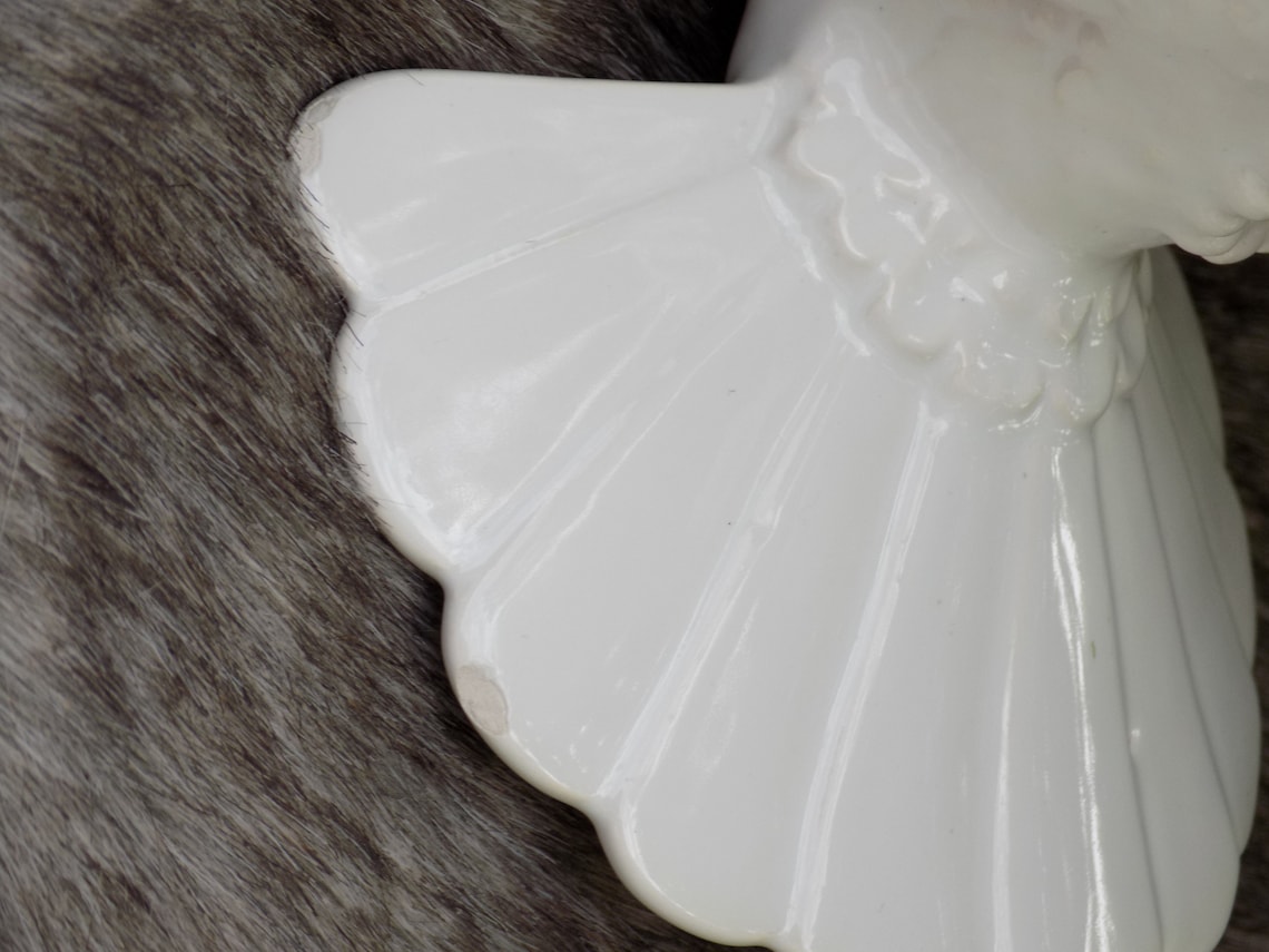 VINTAGE CERAMIC PIGEON With Storage Place.vintage White Dove Planter ...