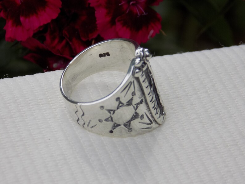 925 STERLING SILVER SUN Symbol Ring.Vintage 925 Silver Fantasy | Etsy