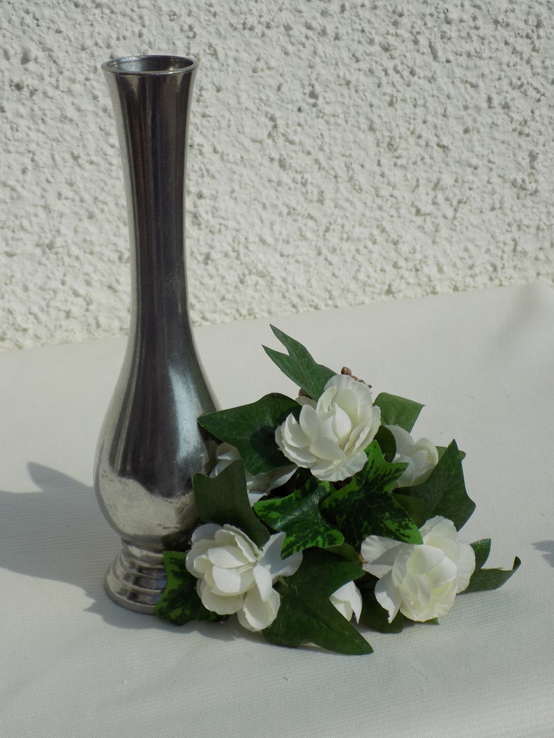 VINTAGE PEWTER Vases.pewter Vase.pewter Gifts.set Van Twee Tinnen Vazen ...