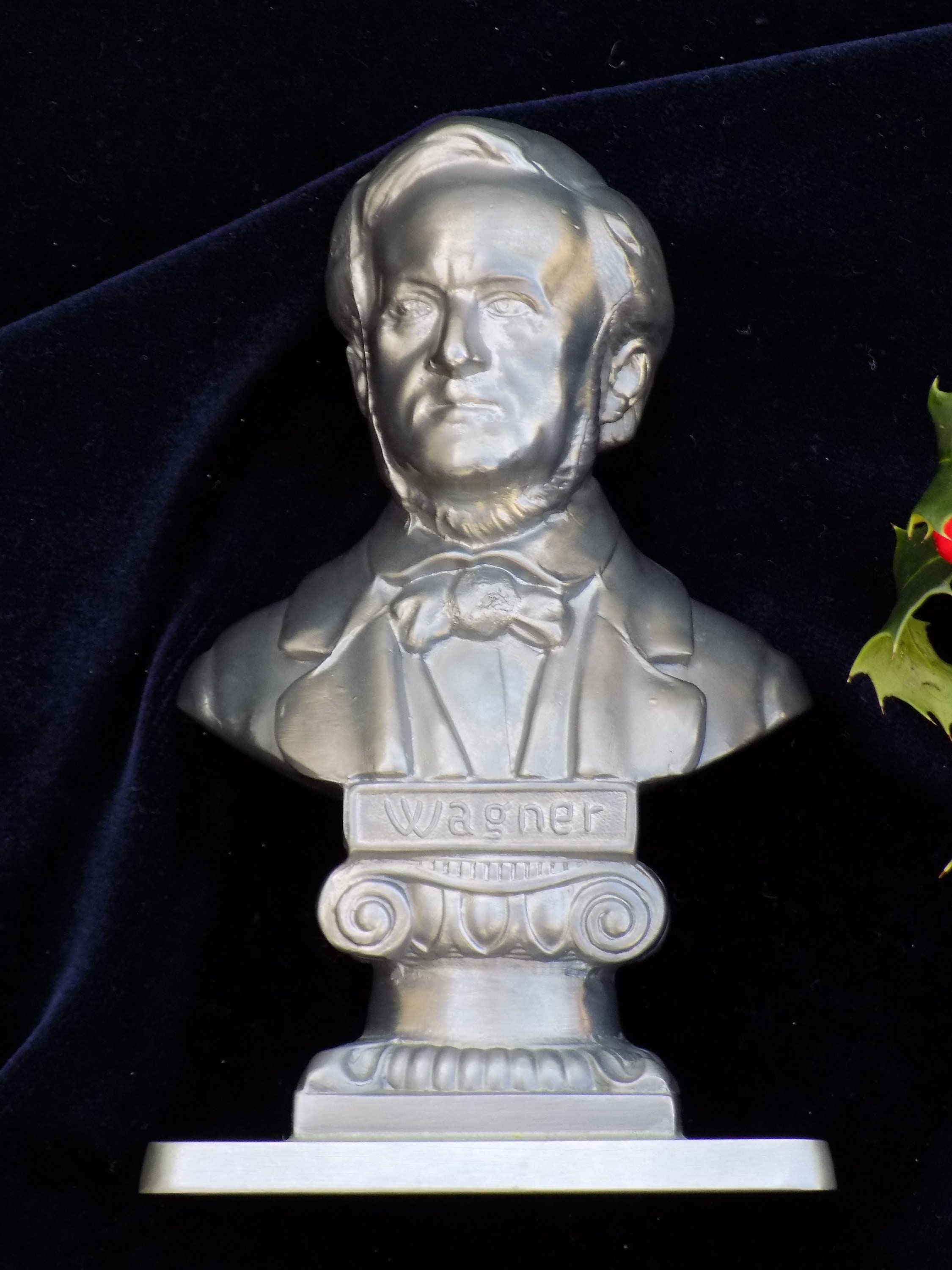 VINTAGE WAGNER Buste.vintage Pewter Wagner Figurine.quality | Etsy