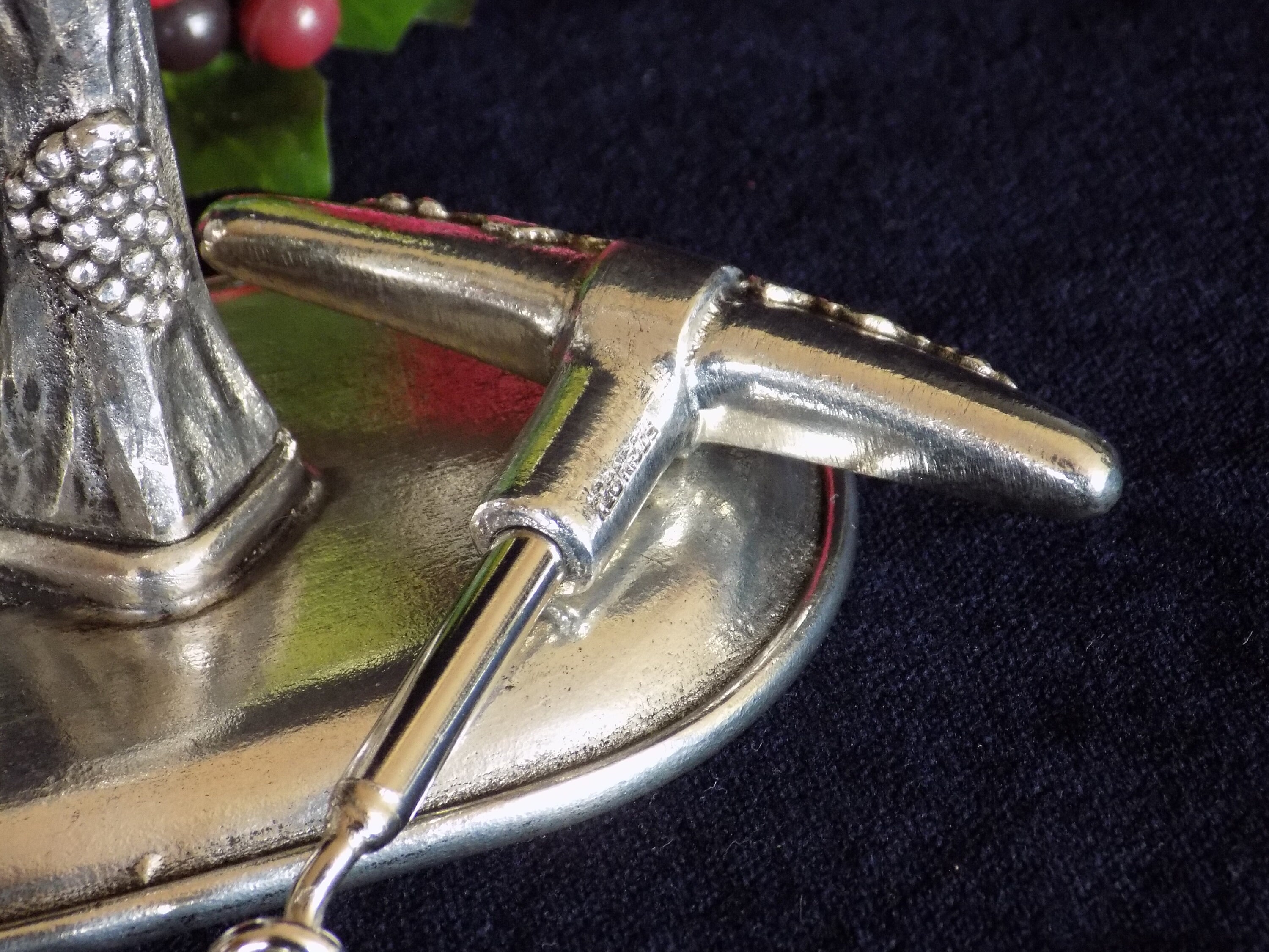 VINTAGE WINE Set.pewter Stand With Corkscrew and Wine | Etsy