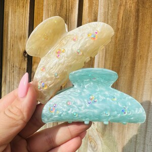 Rhinestone Mouse Claw Clips - Etsy